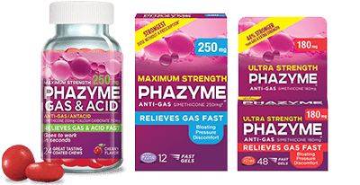 Phazyme® Gas & Heartburn Relief - Great Tasting Antacid Chew