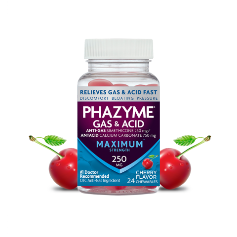 Phazyme Gas & Heartburn Relief Chews - Product Information